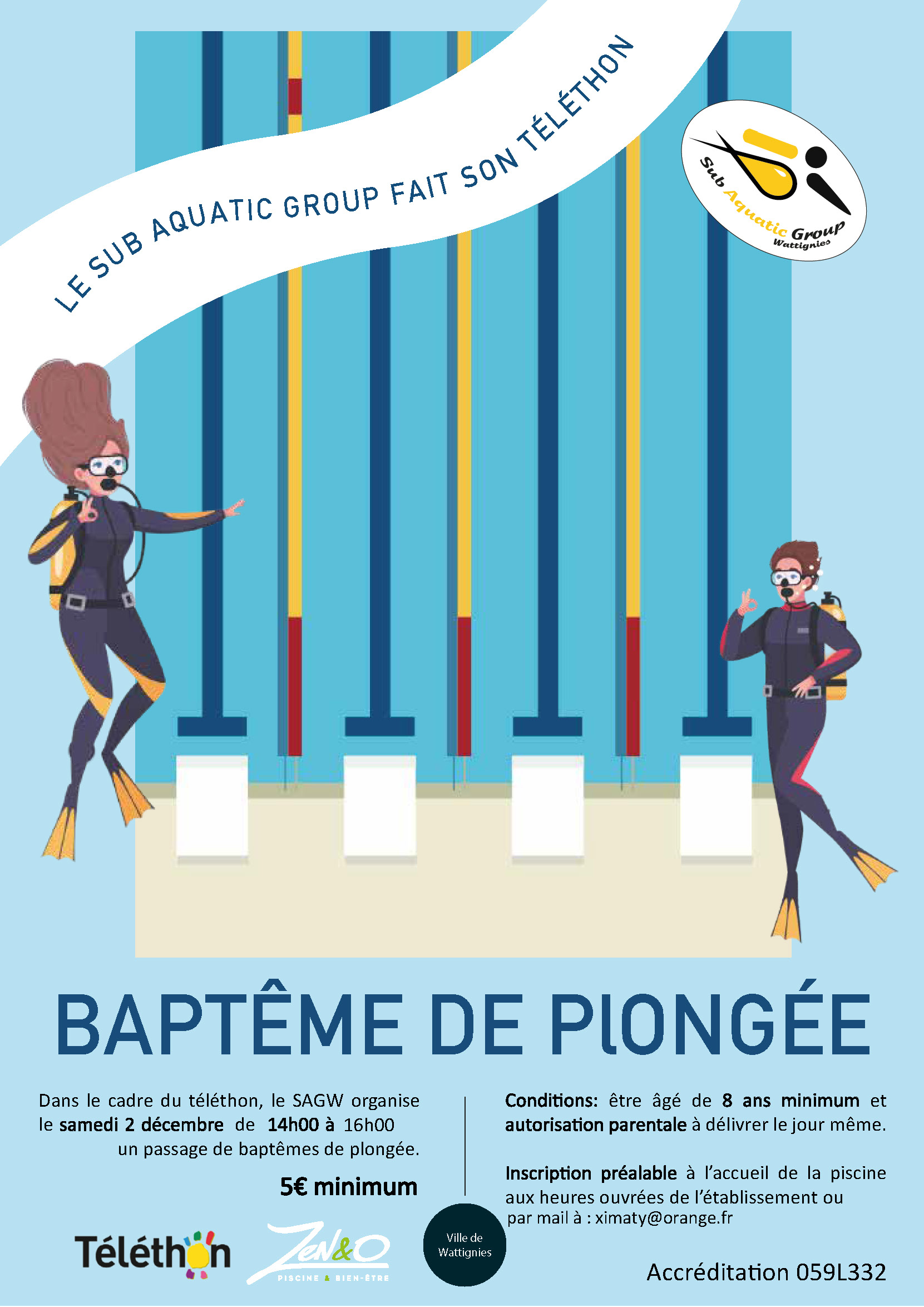 Le Sub Aquatic Group fait son Téléthon - www.mairie-wattignies.com